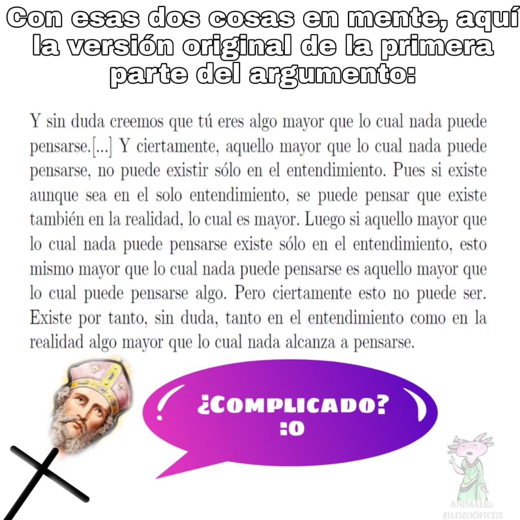 San Anselmo y su argumento ontológico :: Animales Filozoóficos