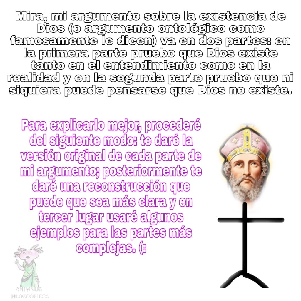 San Anselmo y su argumento ontológico :: Animales Filozoóficos
